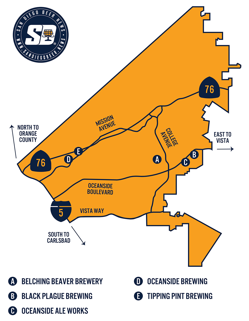 Inland Oceanside Brewery Guide - San Diego Beer News®